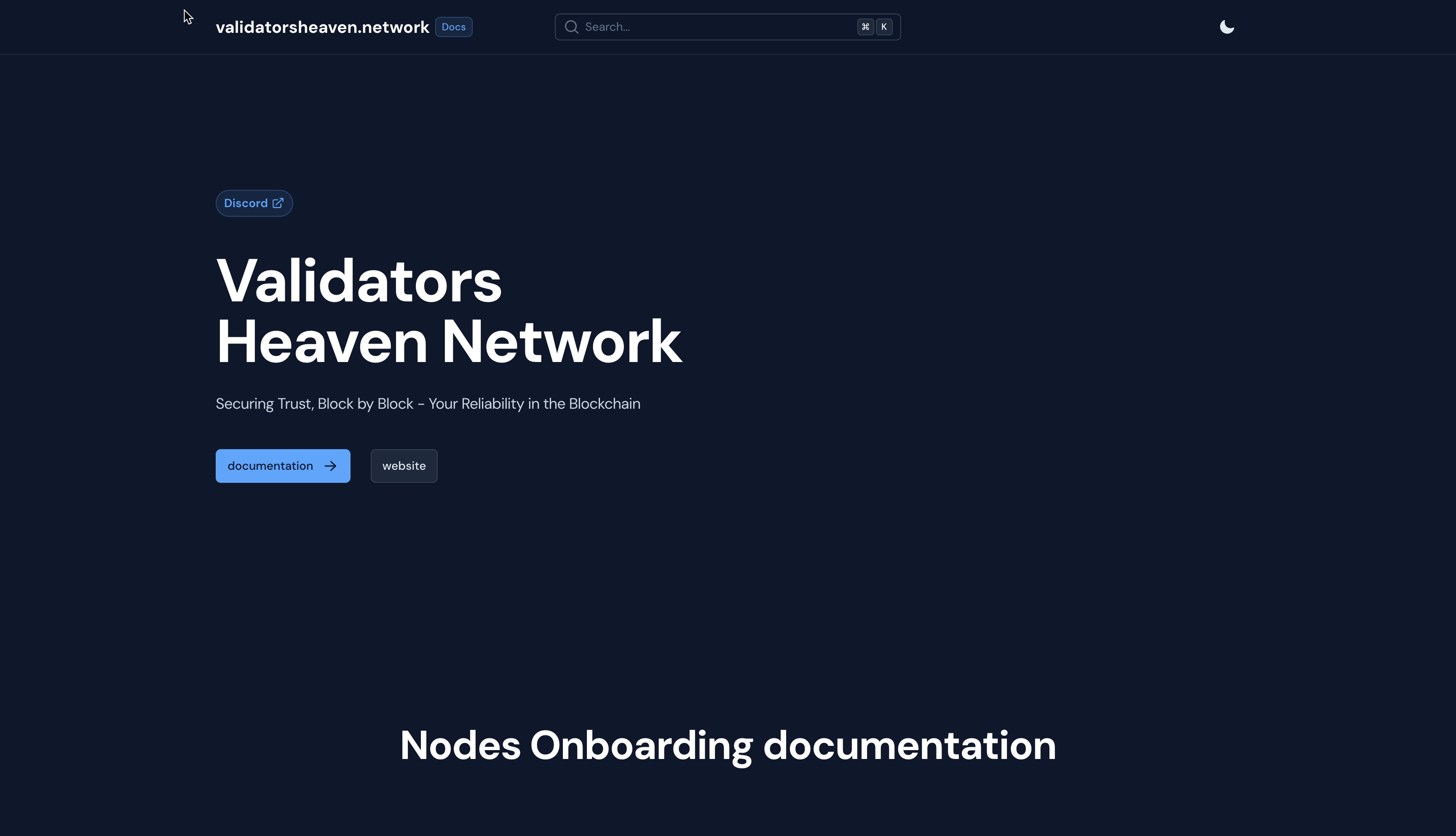Validators Heaven Network - Web